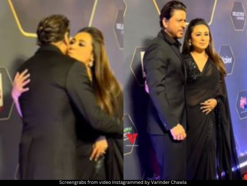 Dadasaheb Phalke Awards: Shah Rukh Khan Poses With Rani Mukerji At Red ...