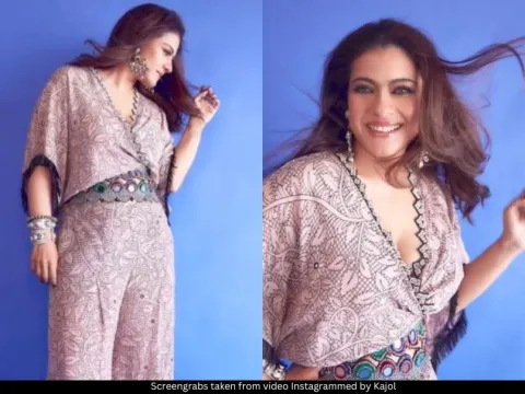 Kajol Flashes Million-Dollar Smile As She Stuns In Deep-Neck Indo ...
